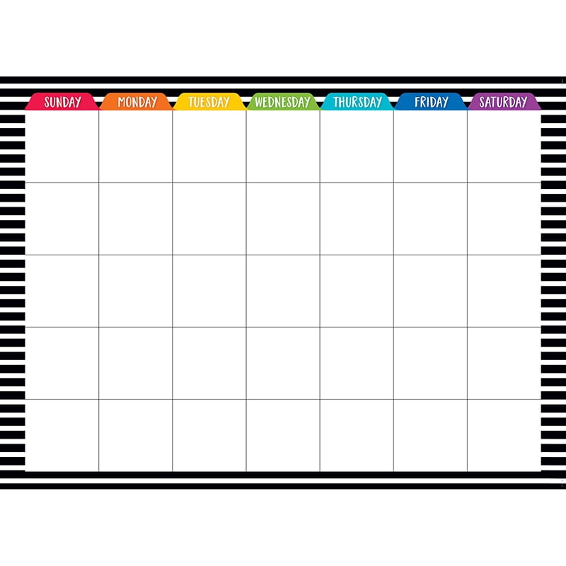 Bold & Bright Calendar Chart - Walmart.com