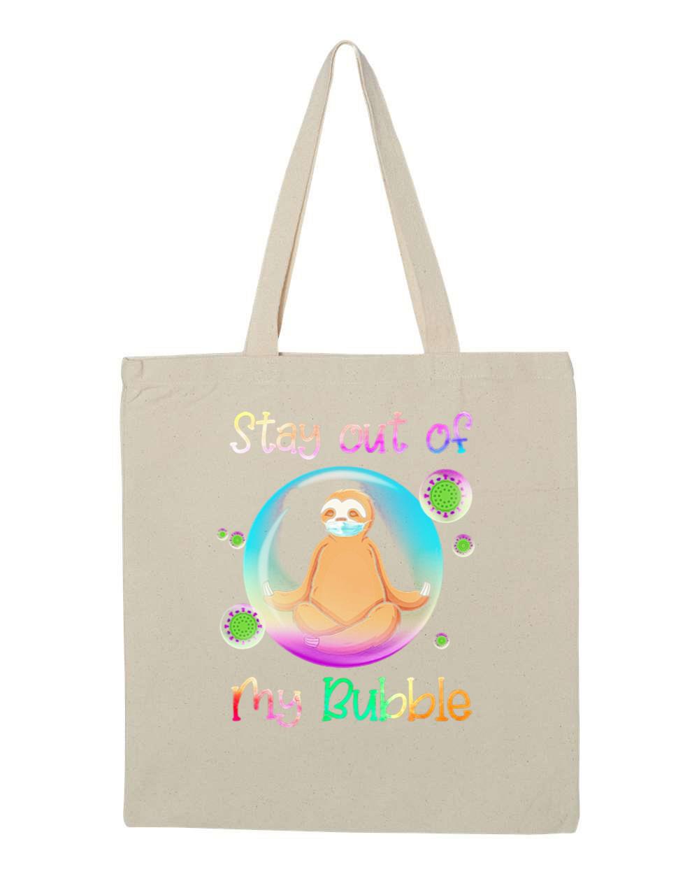 Bold Bubble Typography Playful Graphic Tote Bag for Design Enthusiasts ...