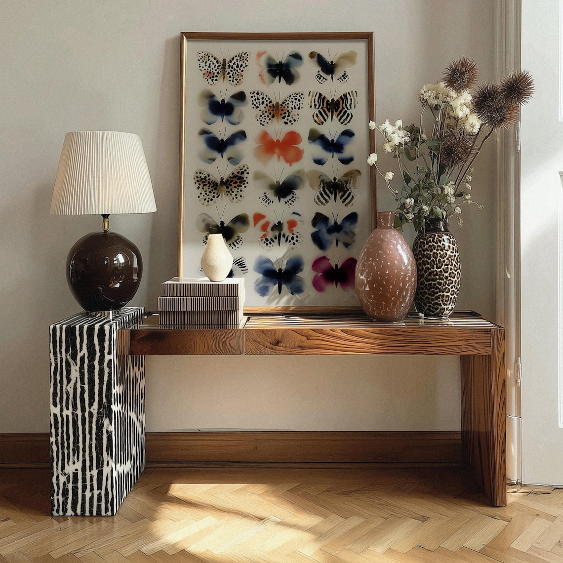 Bold Butterfly Pattern Modern Nature Poster Unframed Paper Print ...