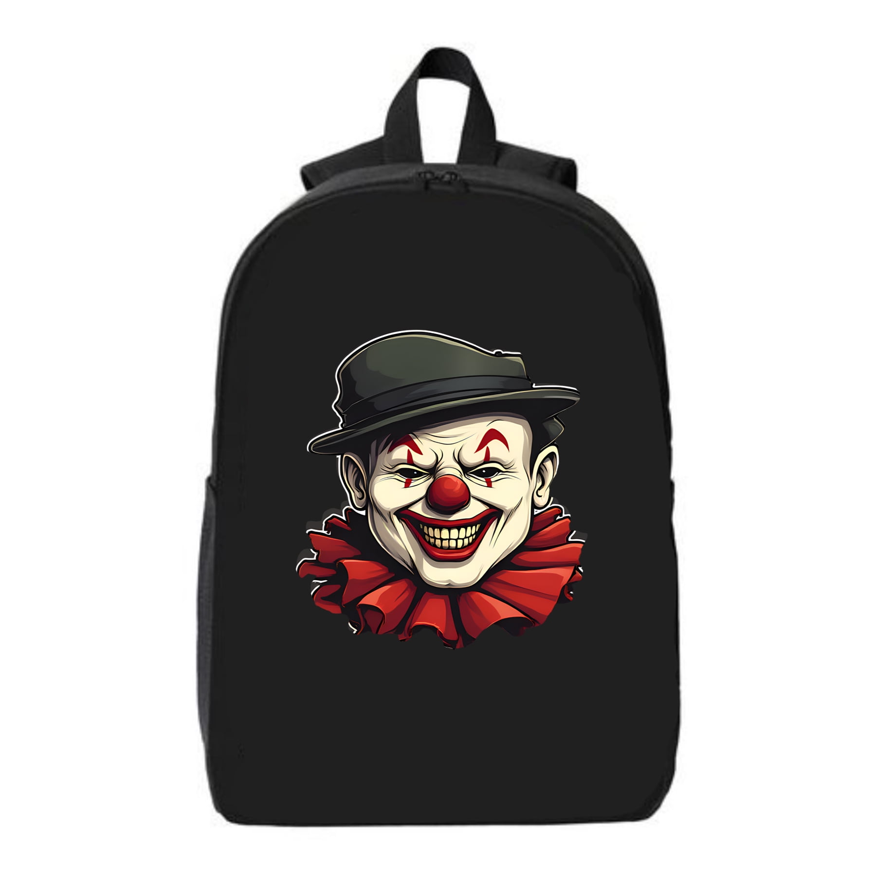 Bold Cartoon Clown Design Laptop Backpack for College & Travel - Fits ...