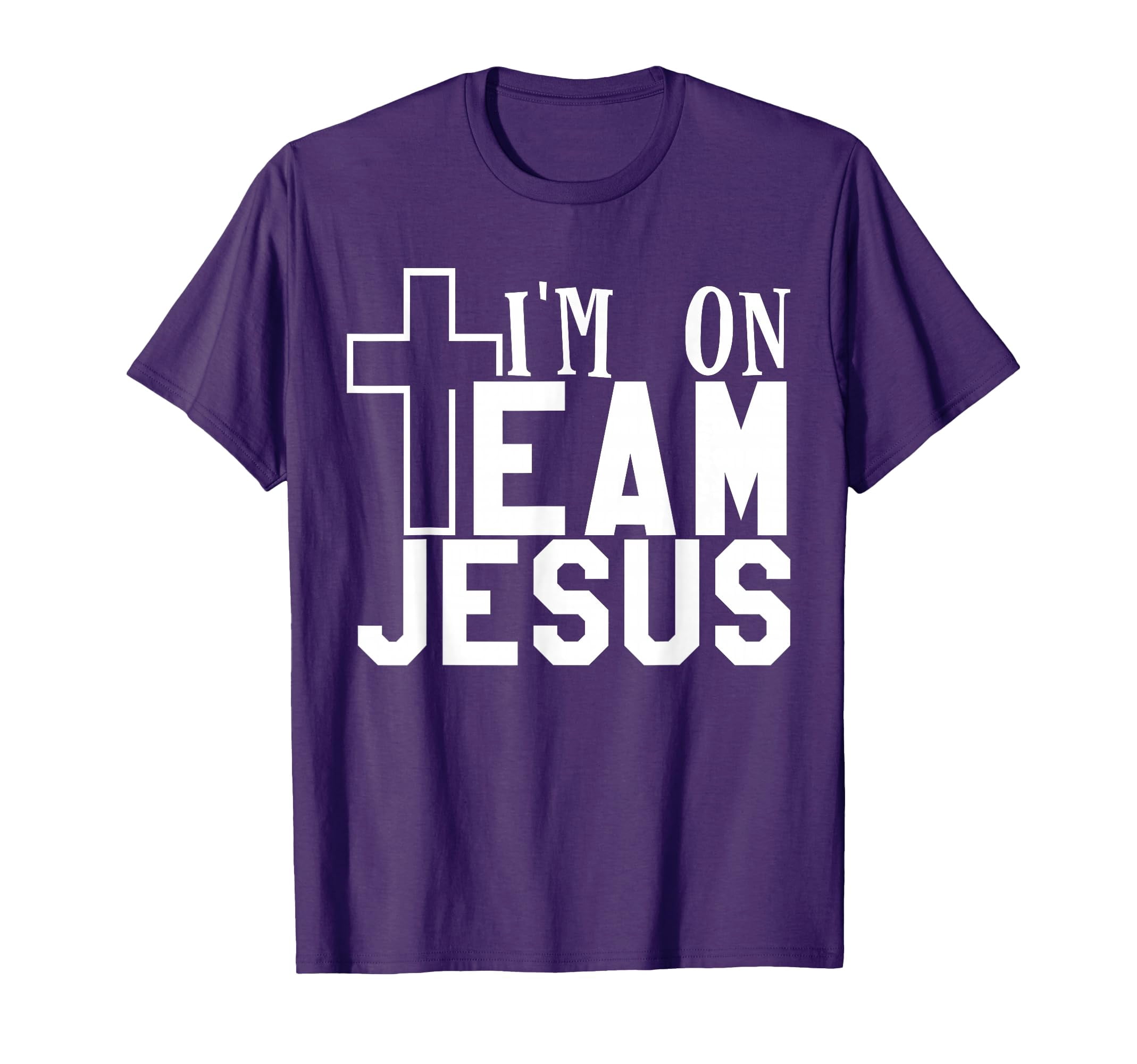 Bold Christian Message T-Shirt - I'm On Team Jesus, Men's 3X-Large ...