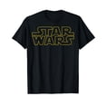 Bold Classic Yellow Outline Text Design T-Shirt for Stylish Casual Wear ...