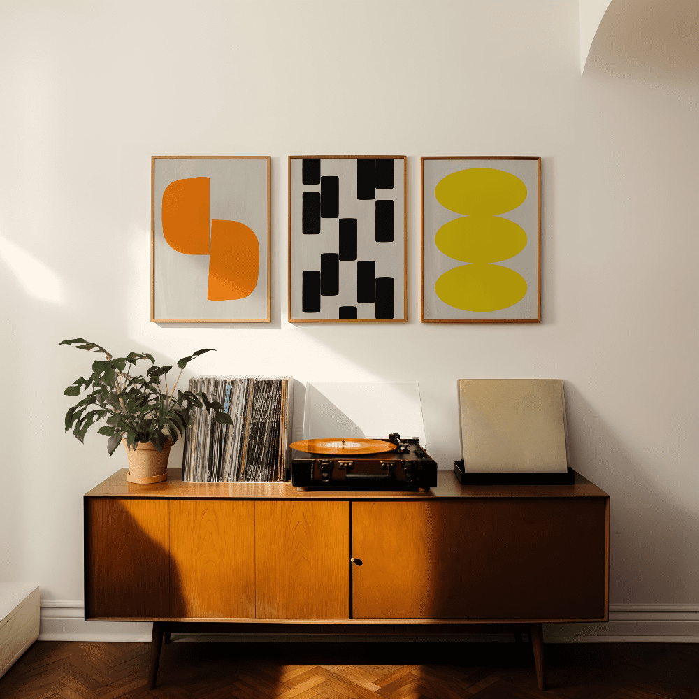 Bold Colorful Abstract Shape Gallery Poster Prints , Poster Only ...