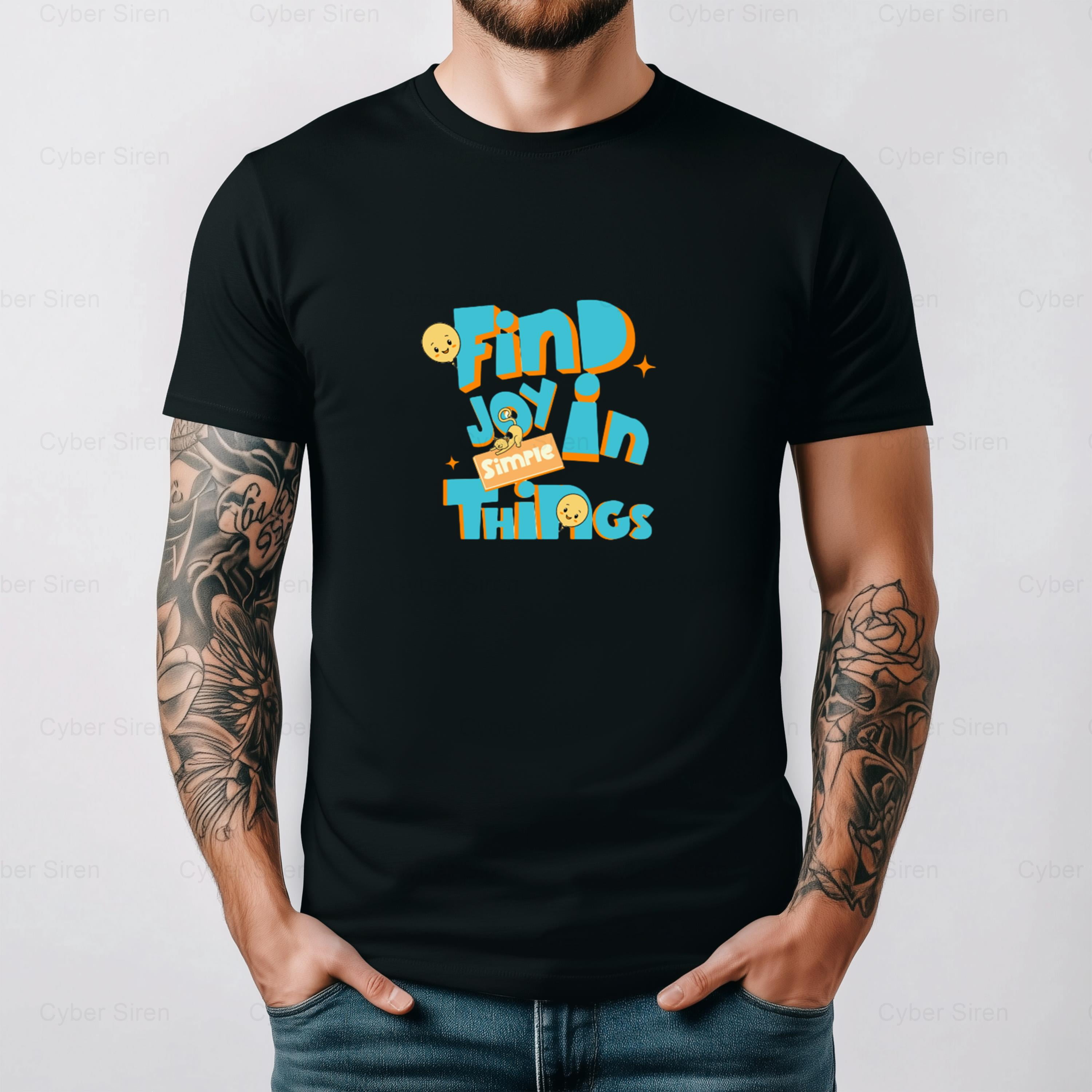 Bold Colorful Typography Vibrant Statement Expressive Design Art TShirt ...
