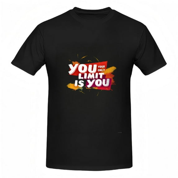 Bold Cotton Short Sleeve T-Shirt for Women - " YOU ONLY LIMIT IS YOU ...