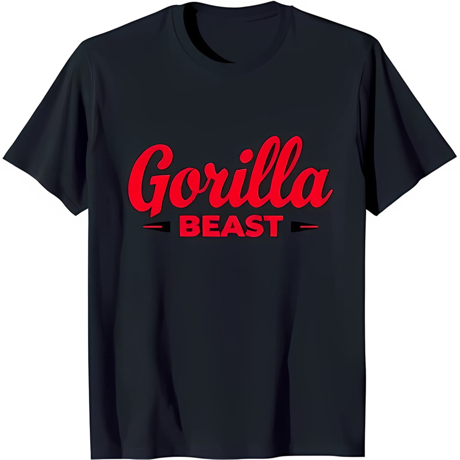 Bold Cursive Graphic Black T-Shirt for Casual Style - Walmart.com