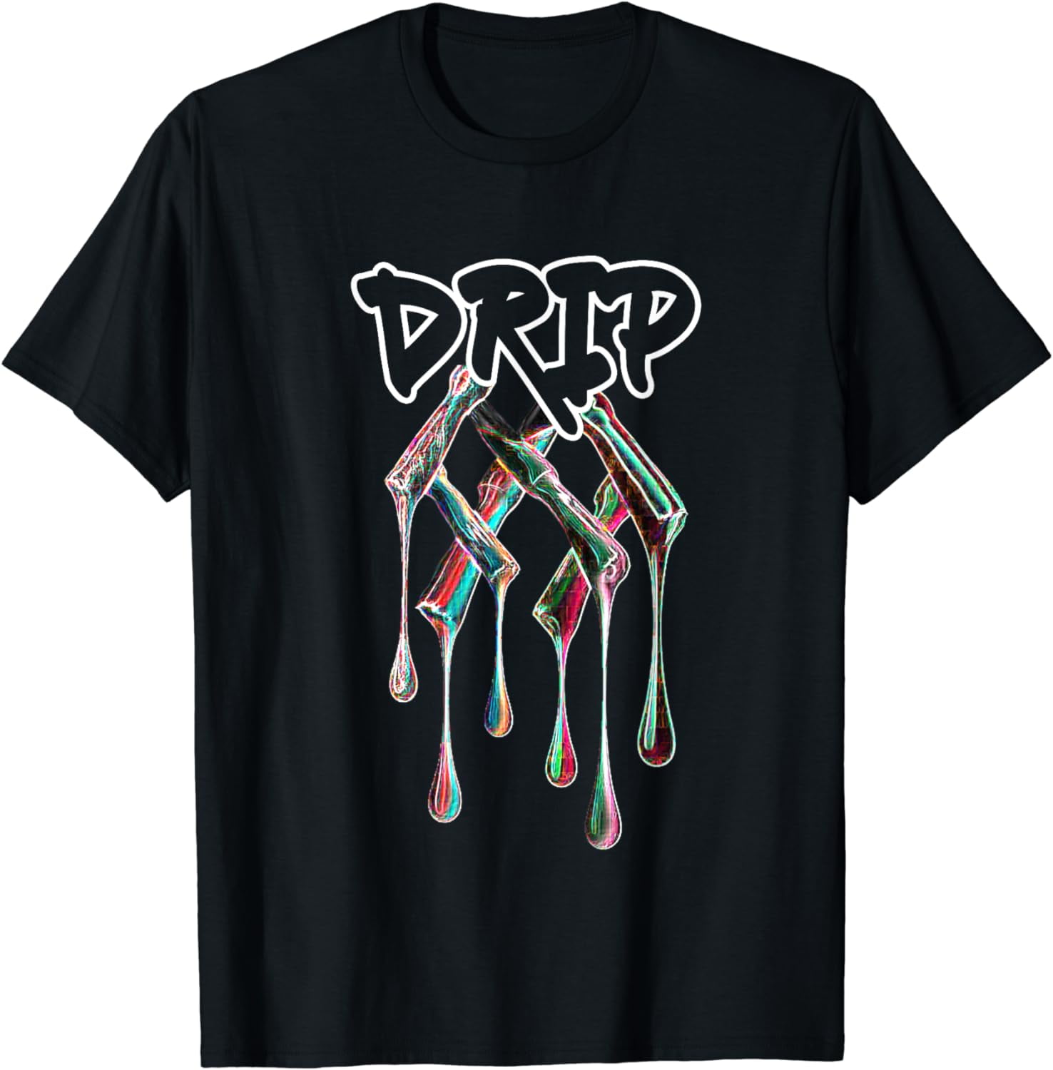 Bold DRIP with Vibrant Colorful Splashes T-Shirt - Walmart.com