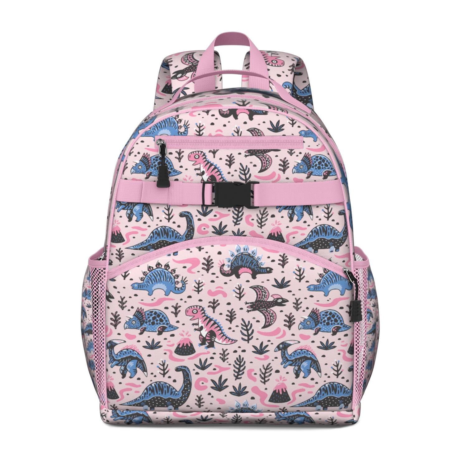 Bold Dinosaur Lover Backpack with Modern Cartoon Dino Print and ...