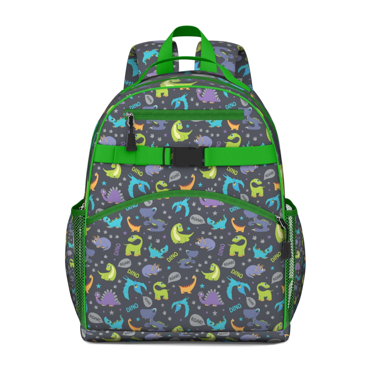 Bold Dinosaur Lover Backpack with Modern Cartoon Dino Print and ...