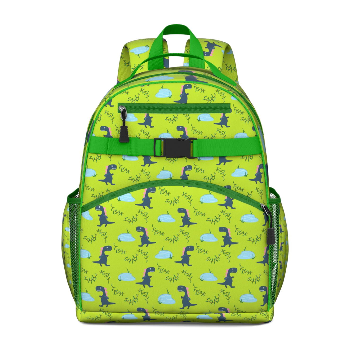 Bold Dinosaur Toddler Backpack with Modern Watercolor Roaring Dino and ...