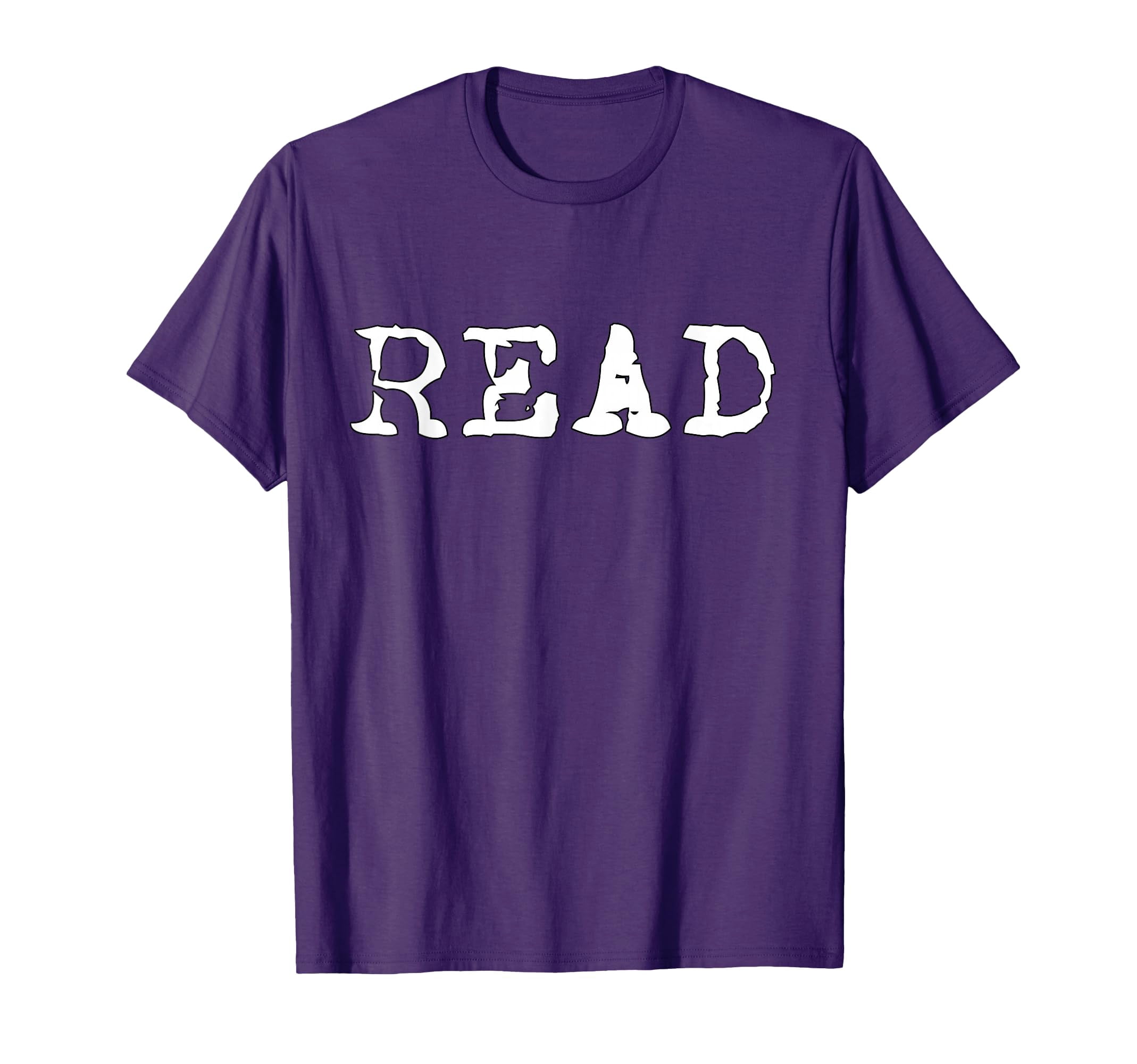 Bold Distressed 'READ' Graphic T-Shirt for Book Lovers and Reading ...