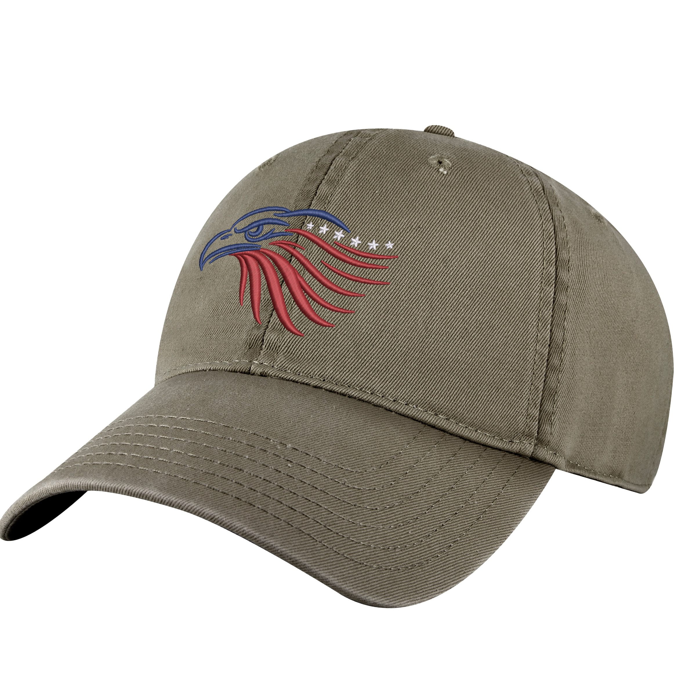 American Flag Eagle Hat – Bold Eagle Head Baseball Cap – Patriotic Dad ...