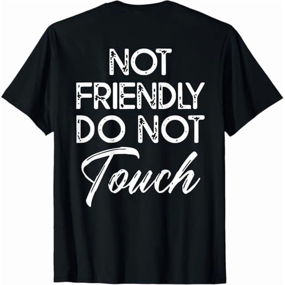 Bold Edgy Black T-Shirt with White Text - Statement Graphic Tee for a ...