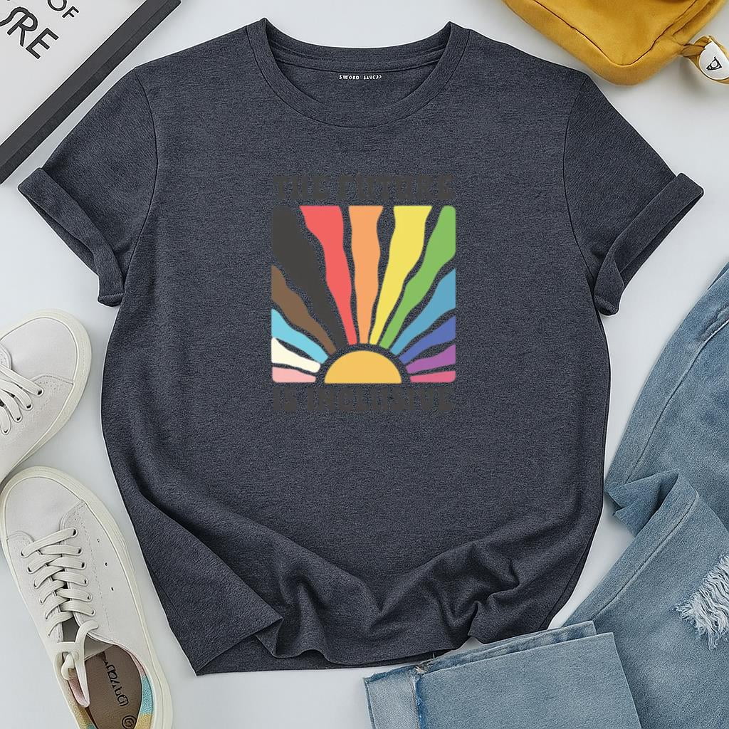 Bold Equality Statement The Future Is Inclusive Unisex T-Shirt, for men & women, up to size 5XL ...