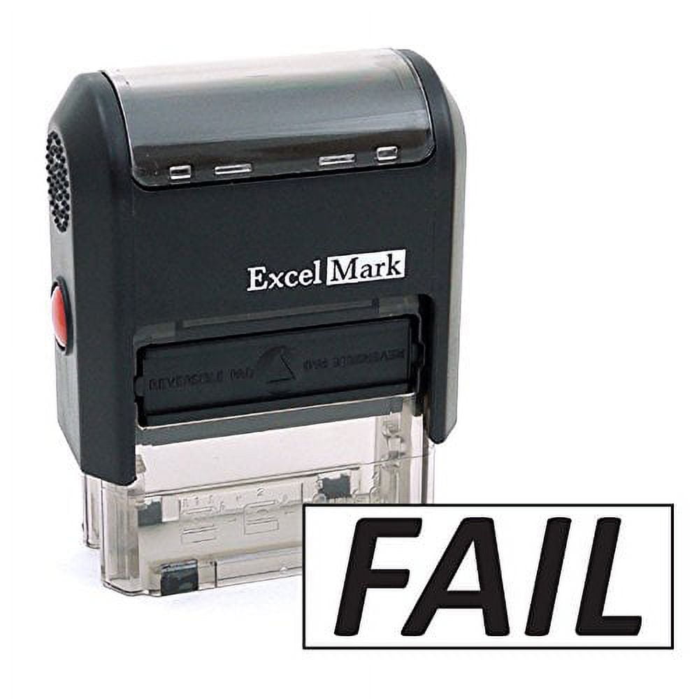 Bold FAIL Stamp - ExcelMark Self-Inking A-1539 (Black Ink) - Walmart.com