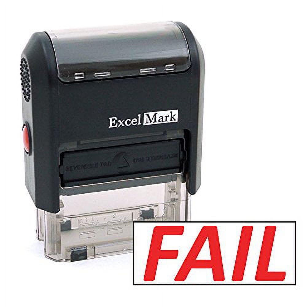 Bold FAIL Stamp - ExcelMark Self-Inking A-1539 (Red Ink) - Walmart.com