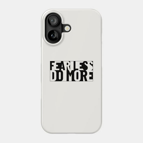 Bold Fearless Motivation Typography Case Compatible Across iPhone 11,12 ...