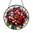 Bold Floral Window Hanging – Stained Glass Look Art - Walmart.com