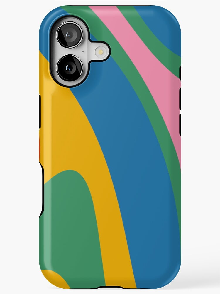 Bold Flow Modern Retro Pop Abstract Art iPhone Case 11 12 13 14 15 16 ...