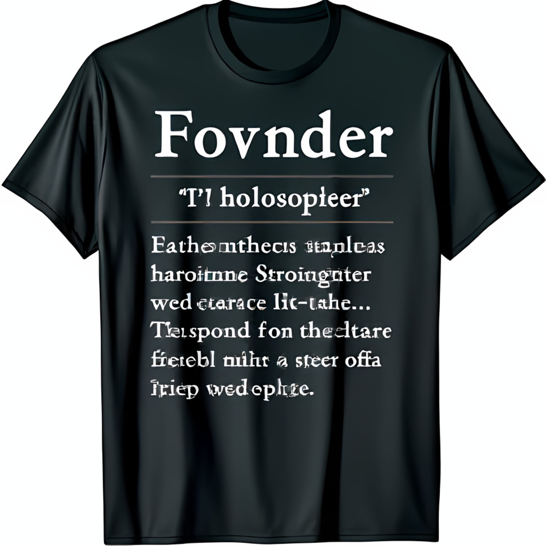 Bold Founder Black T-Shirt with Medieval Definition Design - Walmart.com