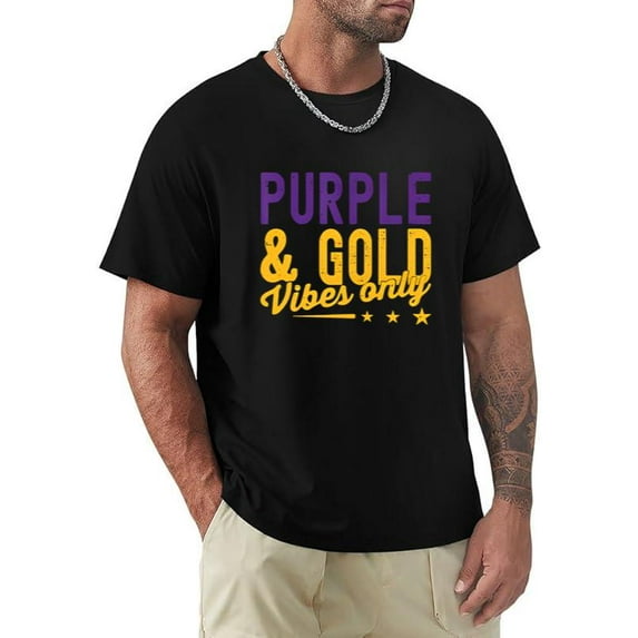 Bold Game Day Purple Gold Spirit Sports Fan Gameday Energy T-shirt, for ...
