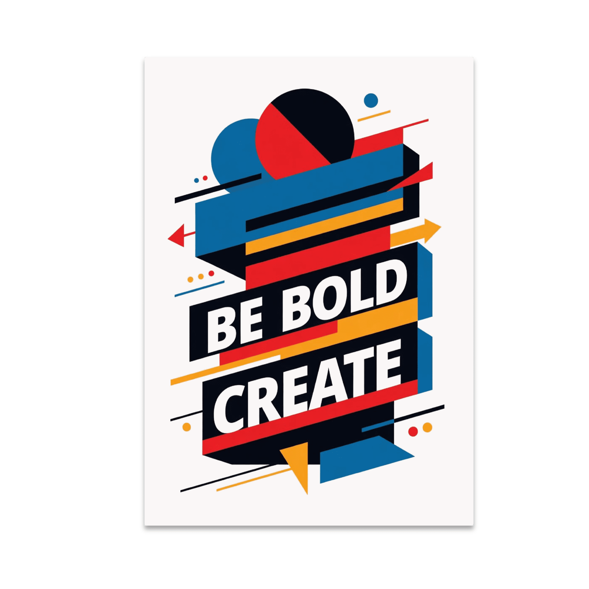 Bold Geometric Modern Art - Office Decor - 13x19 Poster Print - Walmart.com