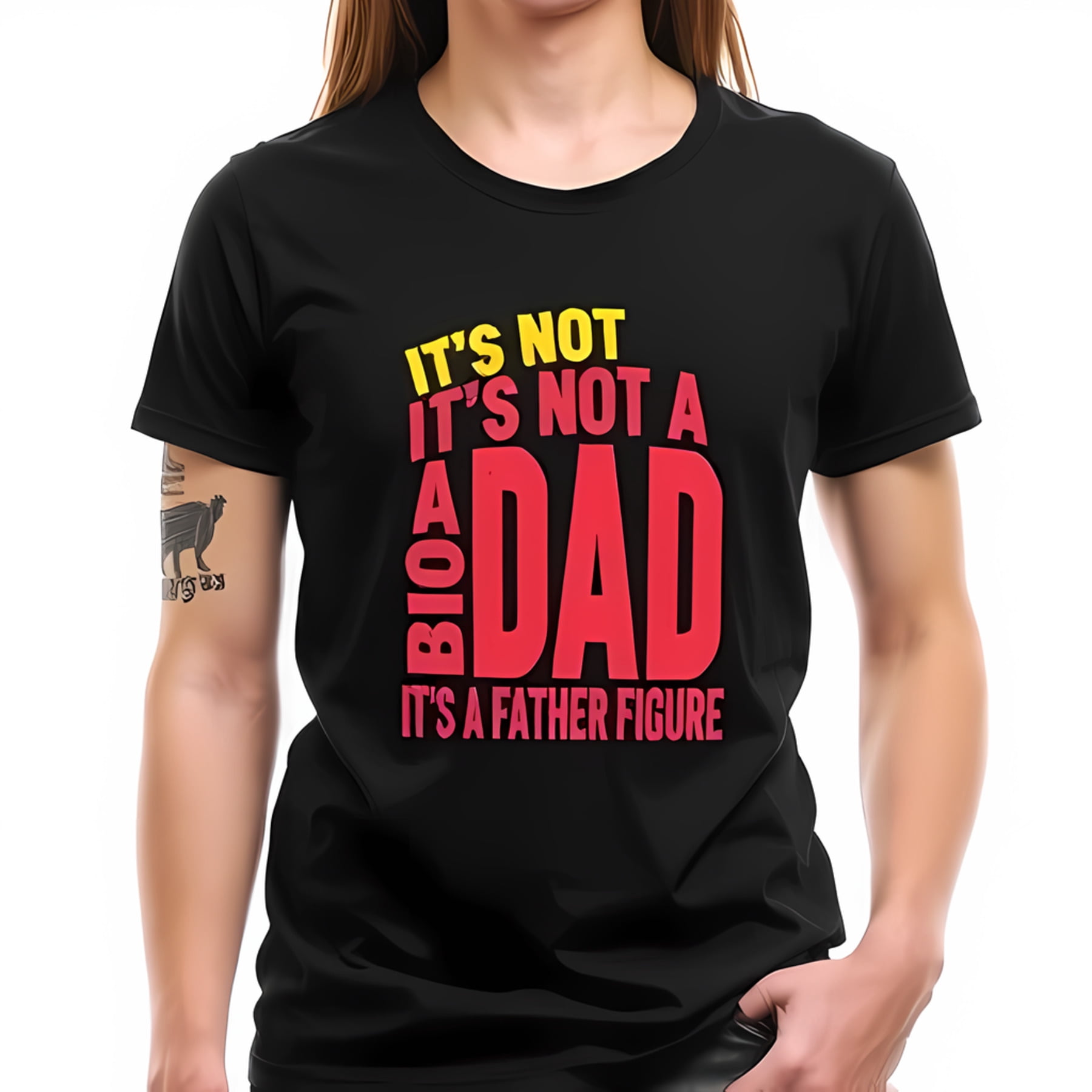 Bold Graphic Cotton Short Sleeve T-Shirt - " IT'S NOT A BIO DAD IT'S A ...