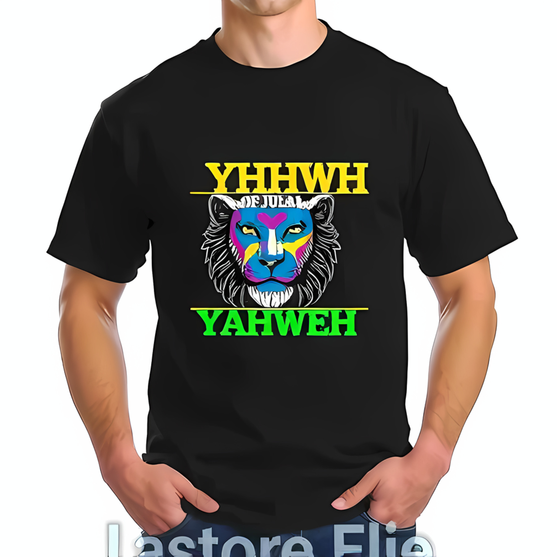 Bold Graphic Cotton Short Sleeve T-Shirt with Tiger Head Design ...