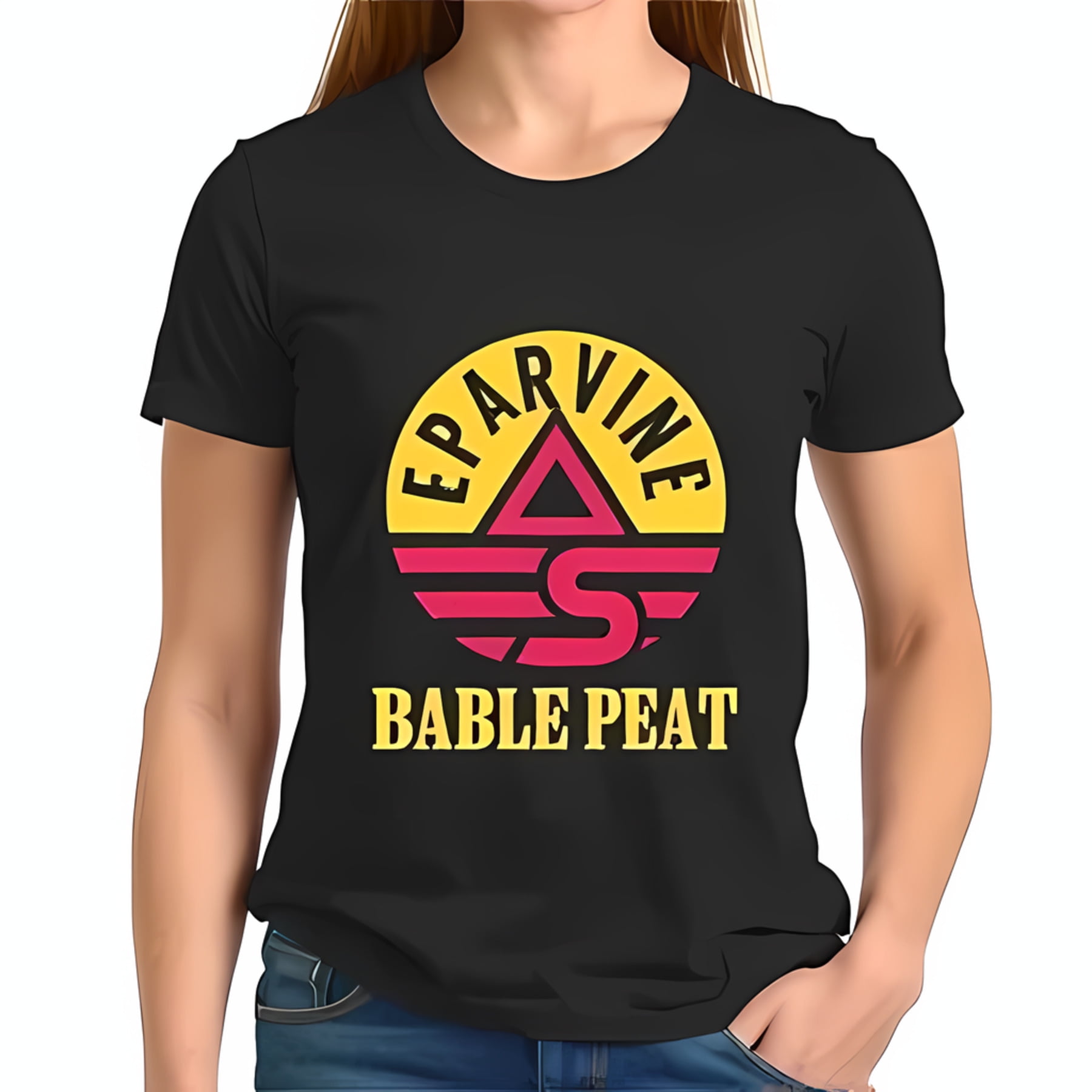 Bold Graphic Cotton Short Sleeve T-Shirt with Yellow Circular ...