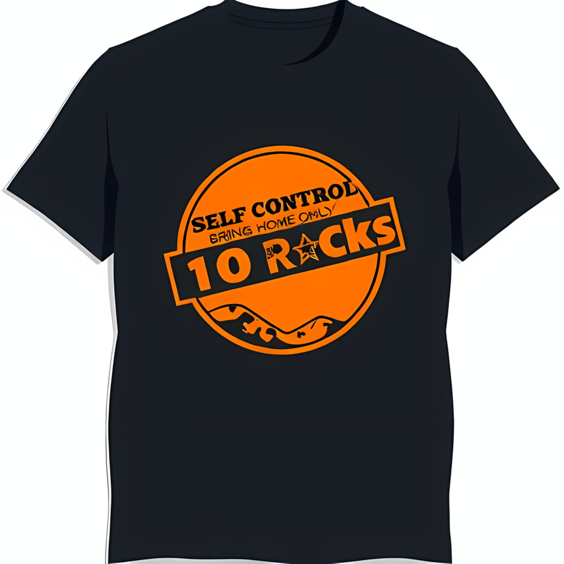 Bold Graphic T-Shirt on Black Background Unique Design for Standout ...