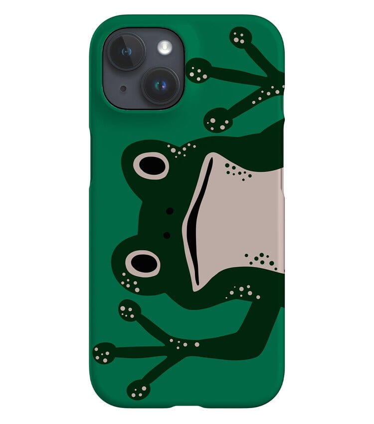 Bold Green Cute Frog Amphibian Phone Case for iPhone 11 to 17 An Animal ...