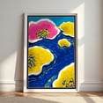 Bold Harmony Floral Color Block River Poster Unframed Paper Print ...
