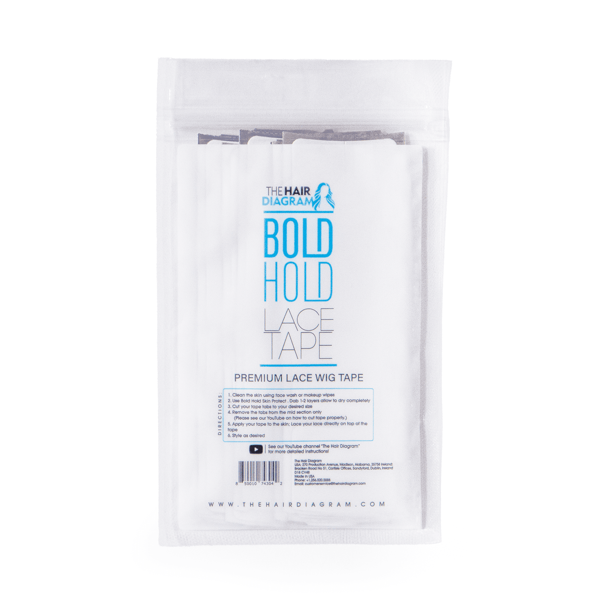 Bold Hold Lace Wig Tape - Medical Grade Strips for Lace Front Wigs ...