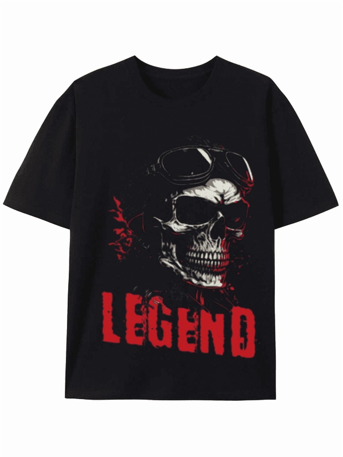 Bold Legend Skull Graphic Tee for Men - Walmart.com