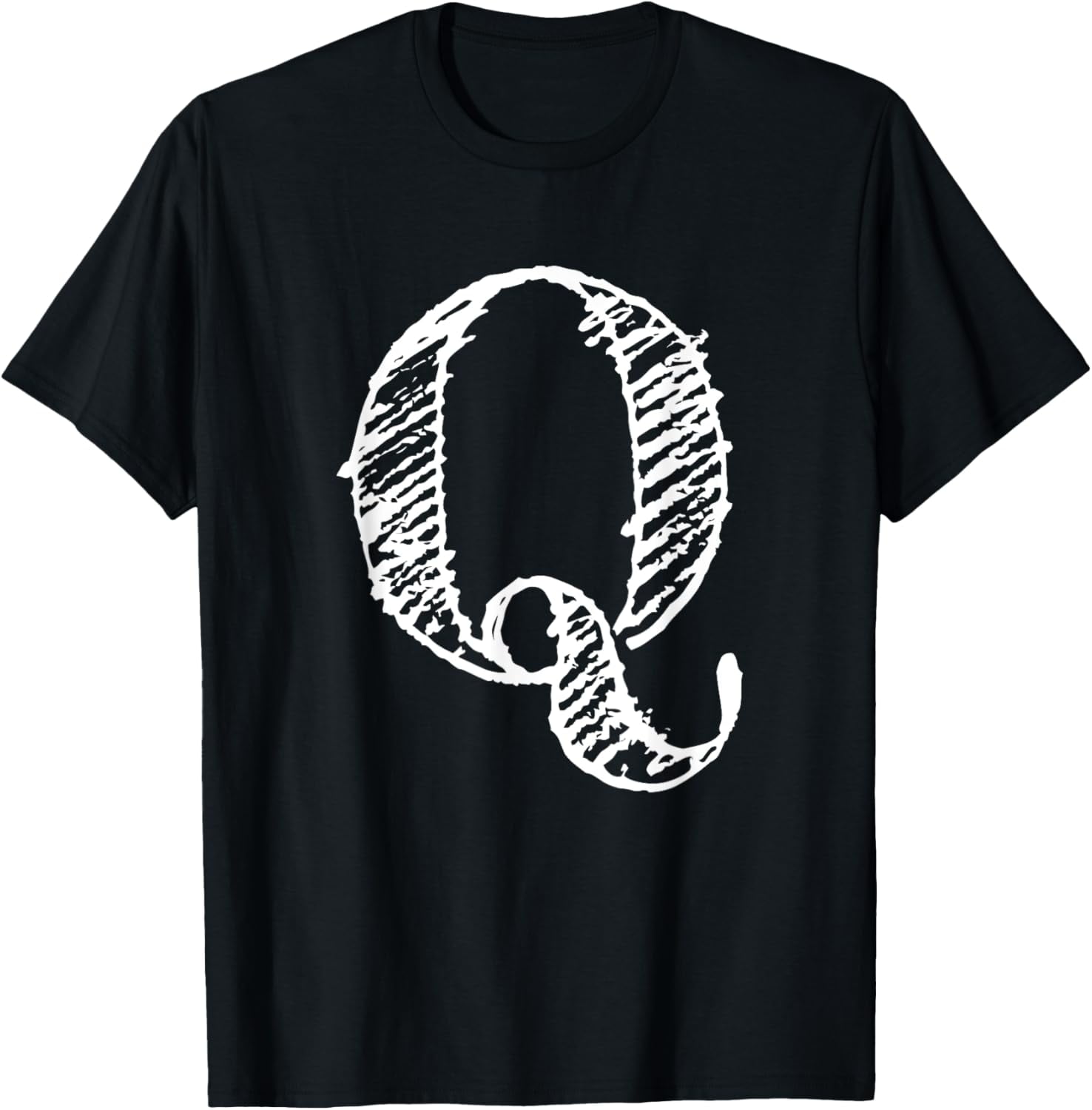 Bold Letter Q - Decorative Alphabet Big Font Capital Letter T-Shirt ...