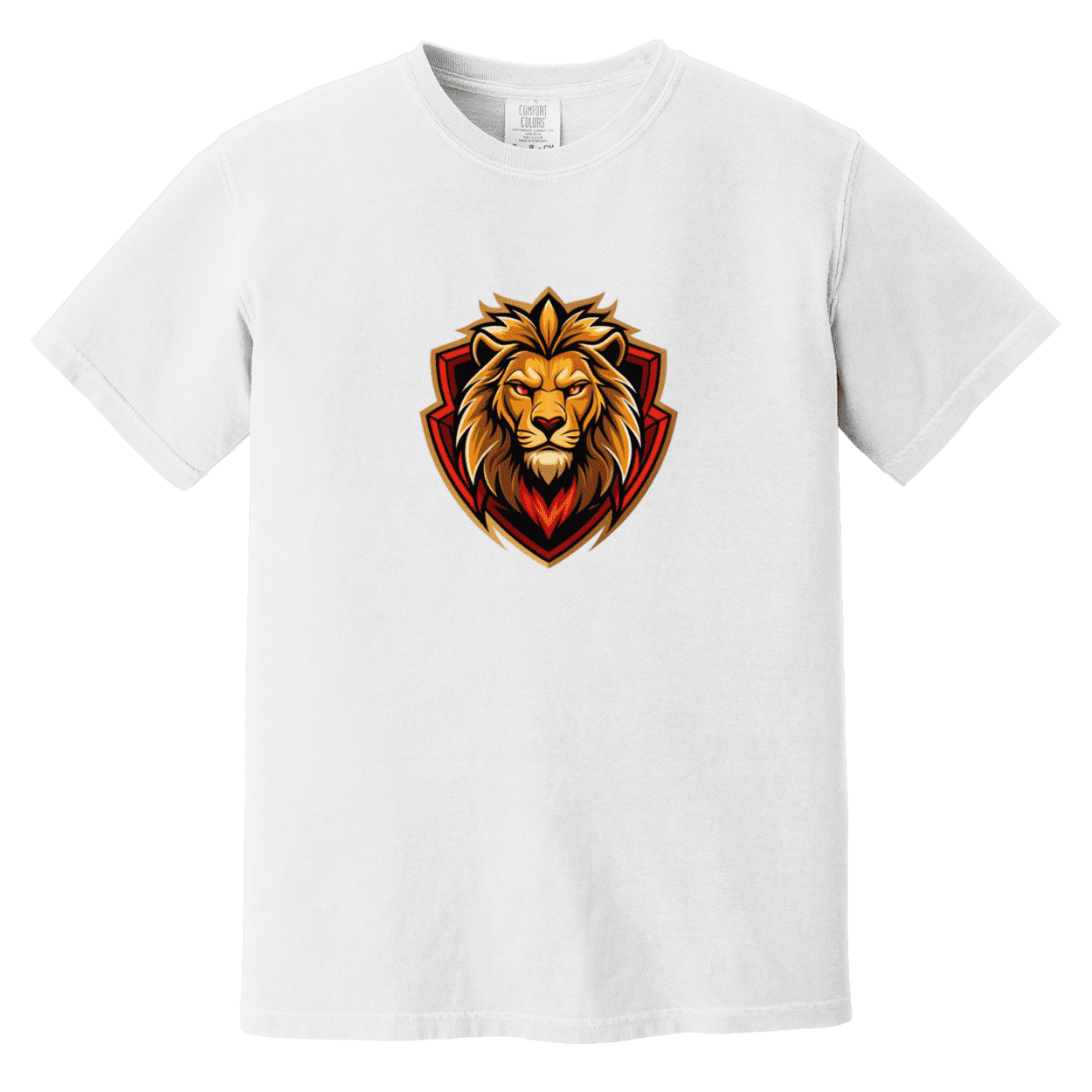 Bold Lion Head Crest Strong Tribal Inspired Fierce Animal Comfort Color ...