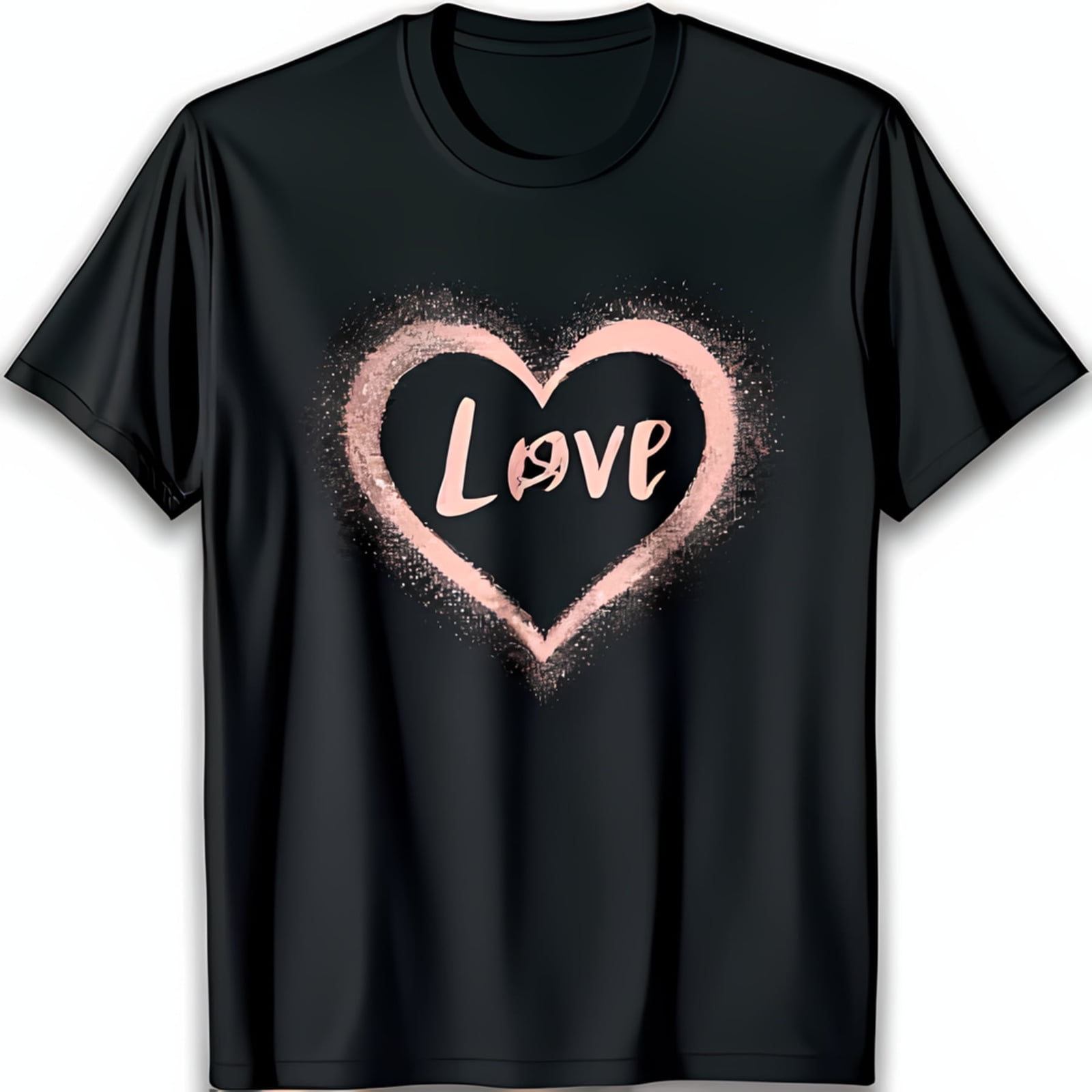 Bold Love Graphic Black T-Shirt Stylish Self Expression Tee for All ...