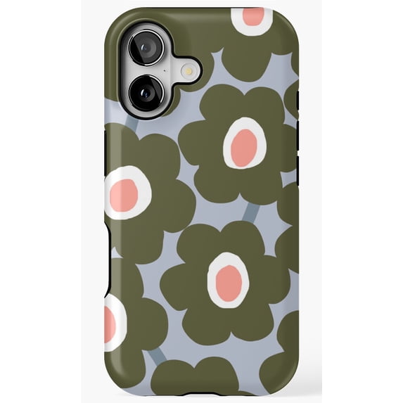 Bold Modern Scandinavian Flowers Floral Design Phone Case for iPhone 17 ...