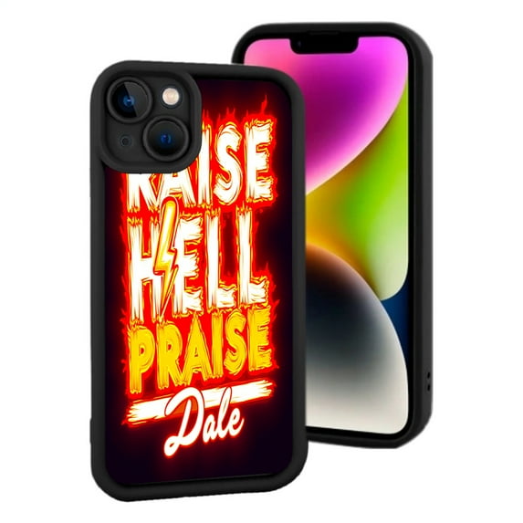 Bold " NAUSEE HELL PRAISE " design with fiery font & glowing cursive ...
