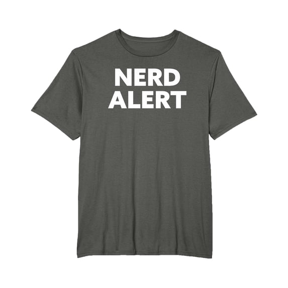 Bold Nerd Alert Statement T-Shirt for Geek Culture Enthusiasts ...