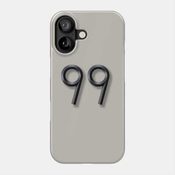 Bold Number 99 Typography Case Compatible Across iPhone 11,12,13,14,15 ...