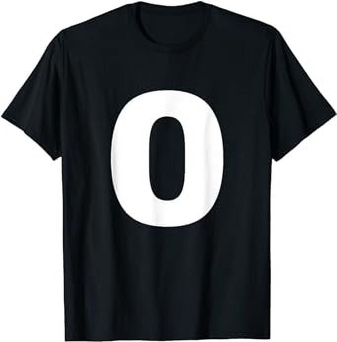Bold Number Zero 0 - Big Font Symbol Character Figure T-Shirt - Walmart.com