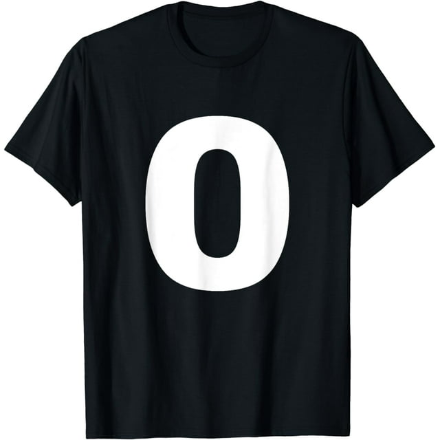 Bold Number Zero 0 - Big Font Symbol Character Figure T-Shirt - Walmart.com