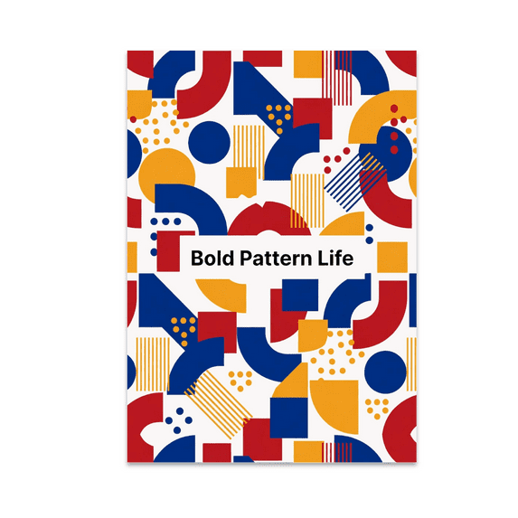 Bold Pattern Life - Abstract Wall Art - 13x19 Poster Print - Walmart.com