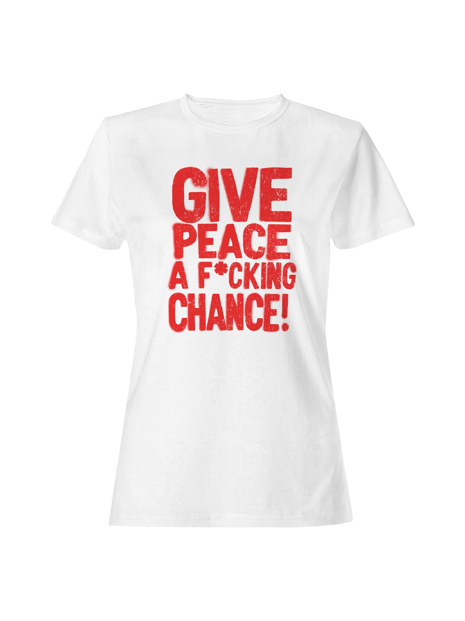 Bold Peace Statement Graphic Women's T-shirt - Walmart.com