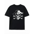 Bold Pirate Skull & Crossbones Graphic Tee - Walmart.com
