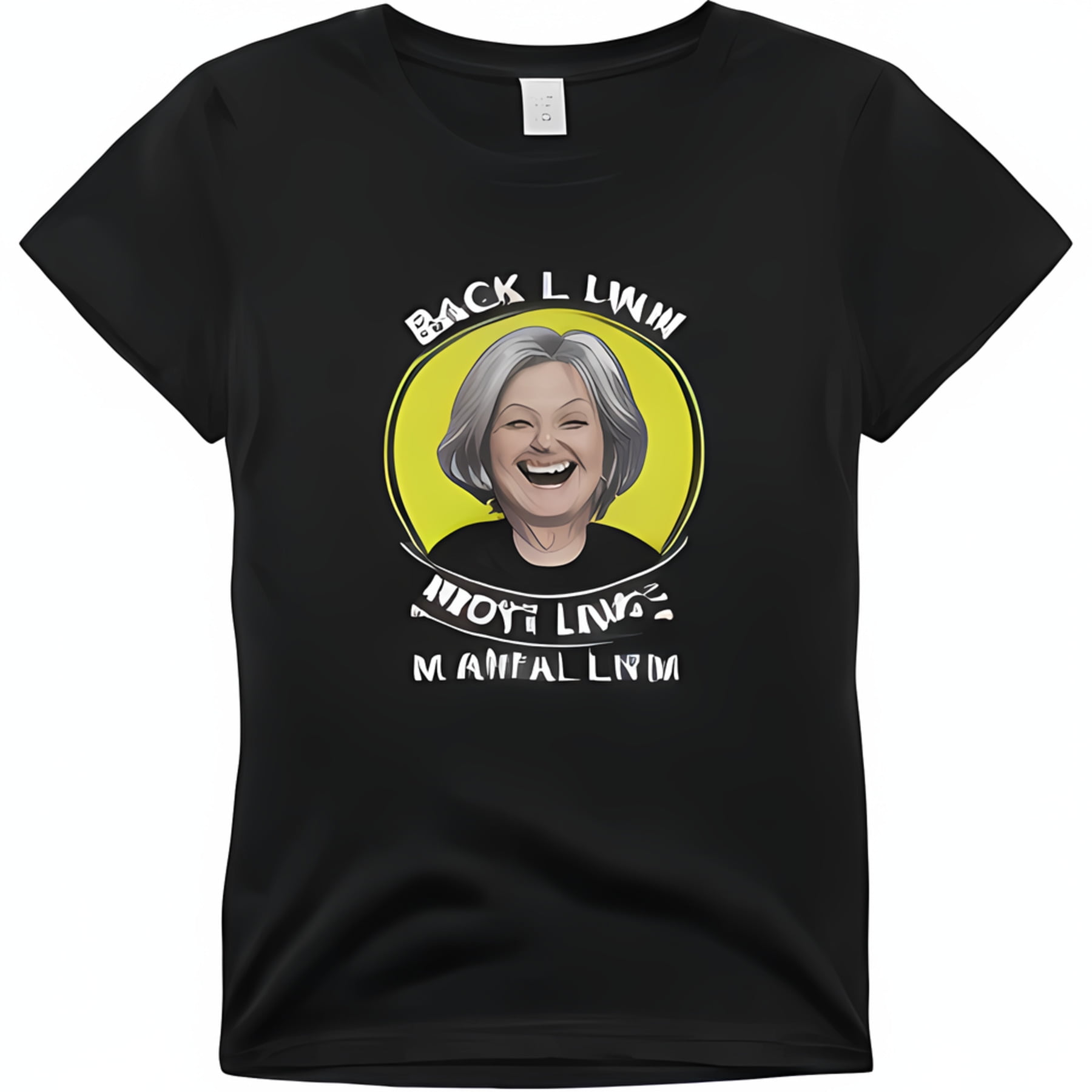 Bold Political Statement Black T-Shirt with Provocative Text and ...