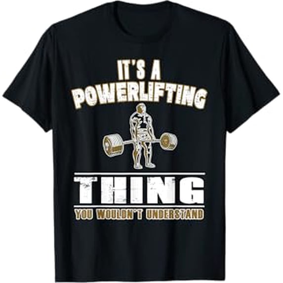 Bold Powerlifting Graphic T-Shirt for Strength Training Enthusiasts ...