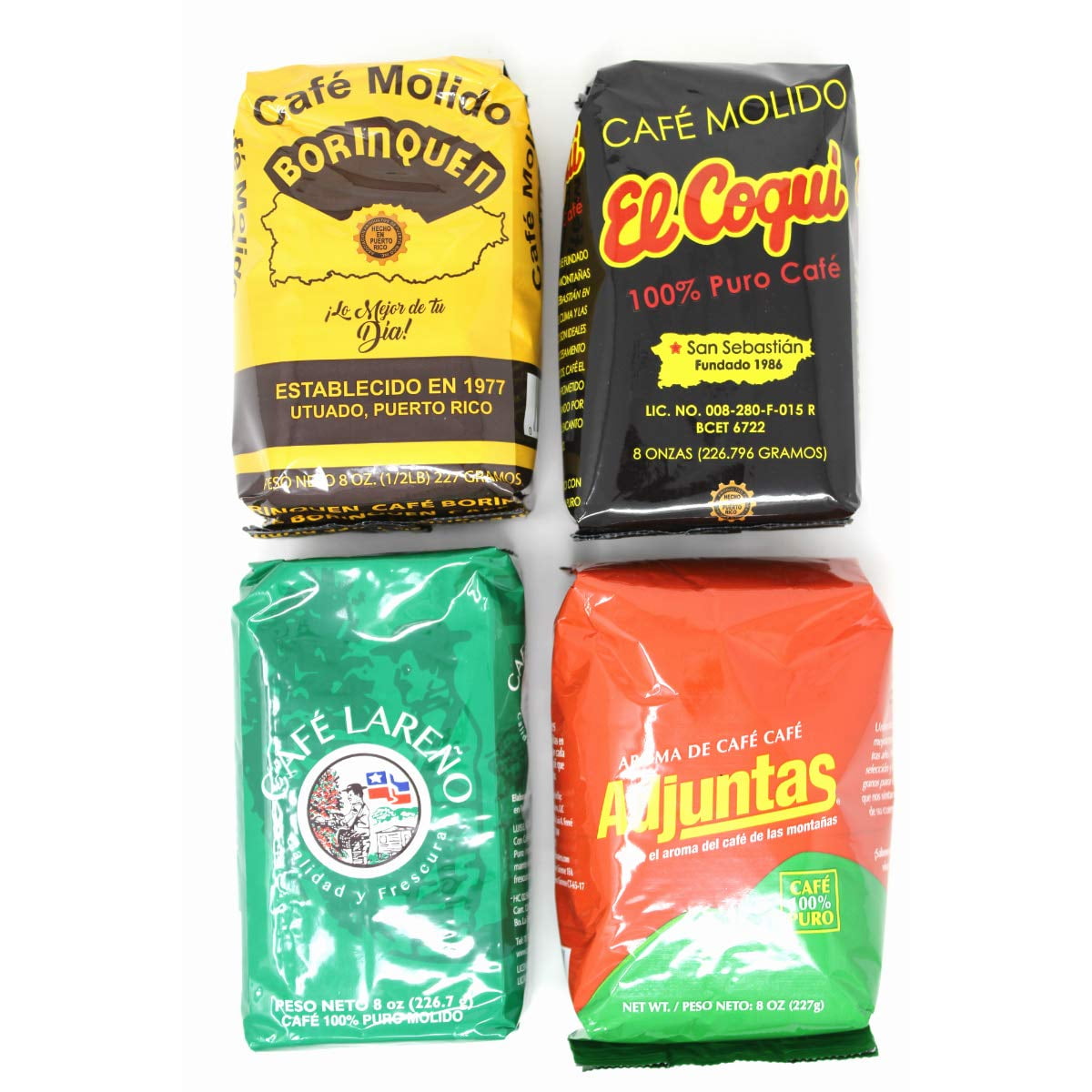 Assorted Bags of Distinctive Puerto Rican Coffee - Cafe Borinquen, Cafe ...