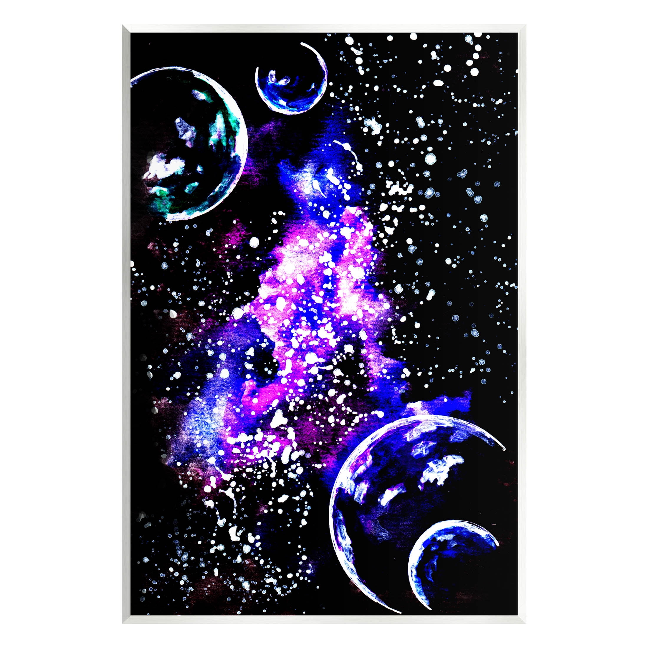 Bold Purple Galaxy Nebula Art for Kids Painting Unframed Art Print Wall ...